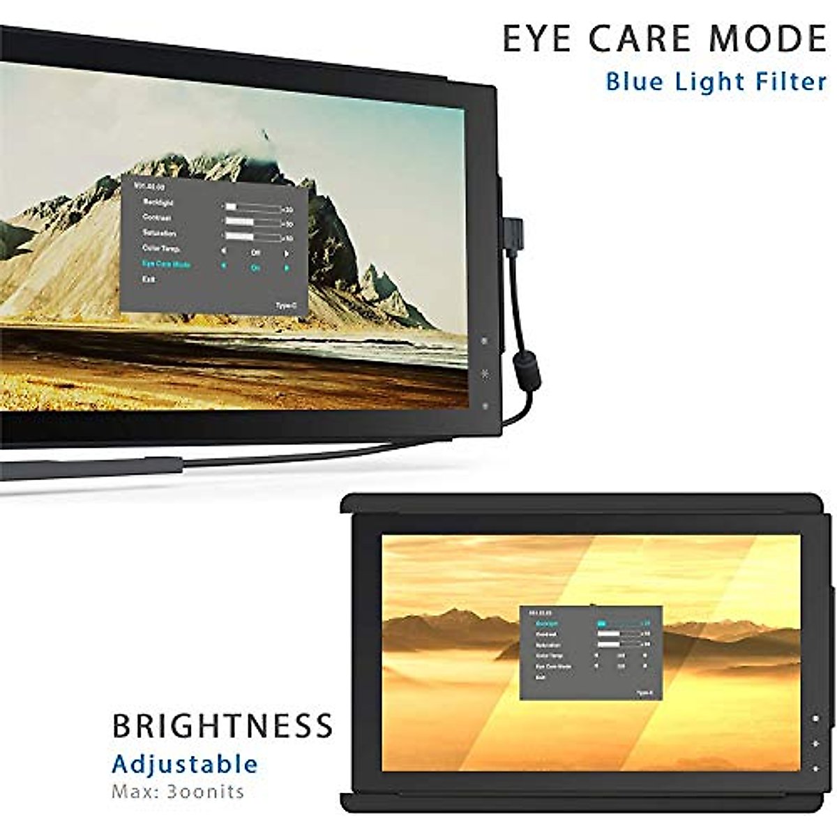 Mobile Pixels Trio Max Portable Monitor, 14'' Full HD IPS Dual Triple Monitor for laptops, USB C/USB A Portable Screen,Windows/Mac/OS/Android/Switch Compatible (1x Monitor Only)