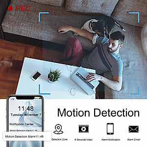Hardwired Smoke Detector Hidden Camera | 4K Ultra HD Clarity | Wi-Fi & Live Viewing | Night Vision | Motion Detection | Hidden Camera for Home Security | Baby Pet Nanny Camera | No Audio