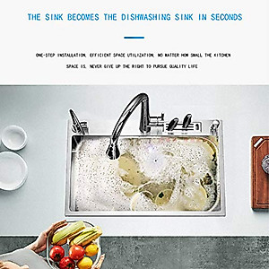 OCYE USB Automatic Dishwasher, Portable Dishwasher, Washing Machine, no Need to Install, UV Function, Used for Camping, Tourism, RV, Dormitory, Business Trip (White)