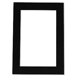 11x14 Mat Bevel Cut for 8x10 Photos - Acid Free Black with Black Core Precut Matboard - For Pictures, Photos, Framing - 4-ply Thickness