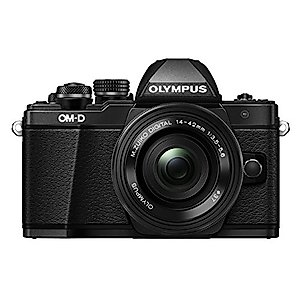 Olympus OM-D E-M10 Mark II Mirrorless Camera with 14-42mm EZ Lens (Black) US Only