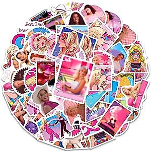 50Pcs Cute Pink Girls Stickers for Suitcase Skateboard Trunk Laptop Computer Water Bottles Phone Car Teens Boys Girls Decal Waterproof Sticker.