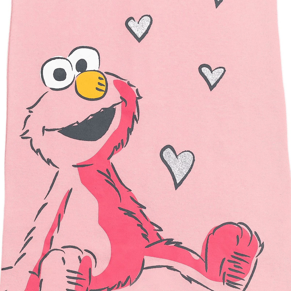 Sesame Street Elmo Baby Girls Romper and Headband Bow Set Pink 18 Months