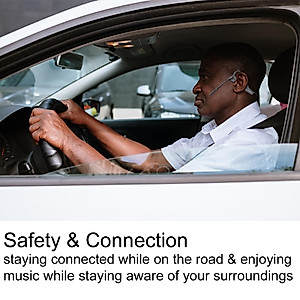 MASTJUST Bone Conduction Headphones with Mic Bluetooth 5.2 Open Ear Headphones with Boom Mic Wireless Headset Waterproof Earphones Conducting Headphones, Quick Charge, Multi-point Pairing