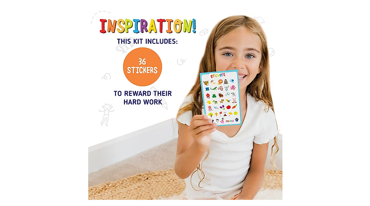 Toddler Learning Flash Cards Kit for Kids 2-6 - ABC, Numbers, Shapes