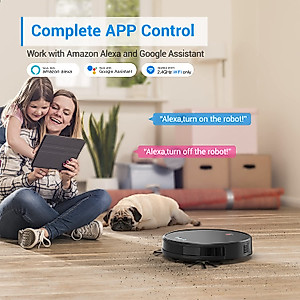 Lefant Robot Vacuum and Mop, Robotic Vacuum Cleaner with 3200Pa Suction, Smart Navigation, 150 Mins Runtime, Works with Alexa and Google Assistant, Self-Charging, Ideal for Pet Hair,Floor,Carpet（U180）