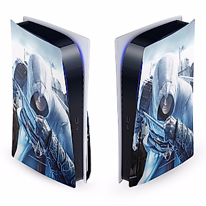 Head Case Designs Officially Licensed Assassin's Creed Key Art Altaïr Graphics Vinyl Faceplate Sticker Gaming Skin Decal Cover Compatible With Sony PlayStation 5 PS5 Disc Edition Console