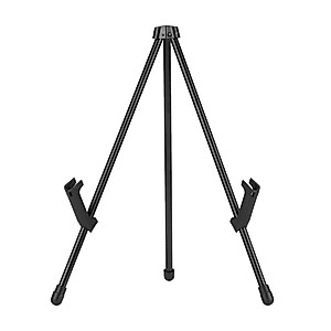 Amazon Basics Tabletop Instant Easel, Black Steel Table Top Easels for Display, Adjustable & Portable Tripod Easel, for Paintings, Signs, Posters