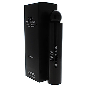 Perry Ellis 360 Collection Noir for Men Eau de Toilette Spray, 3.4 Ounce