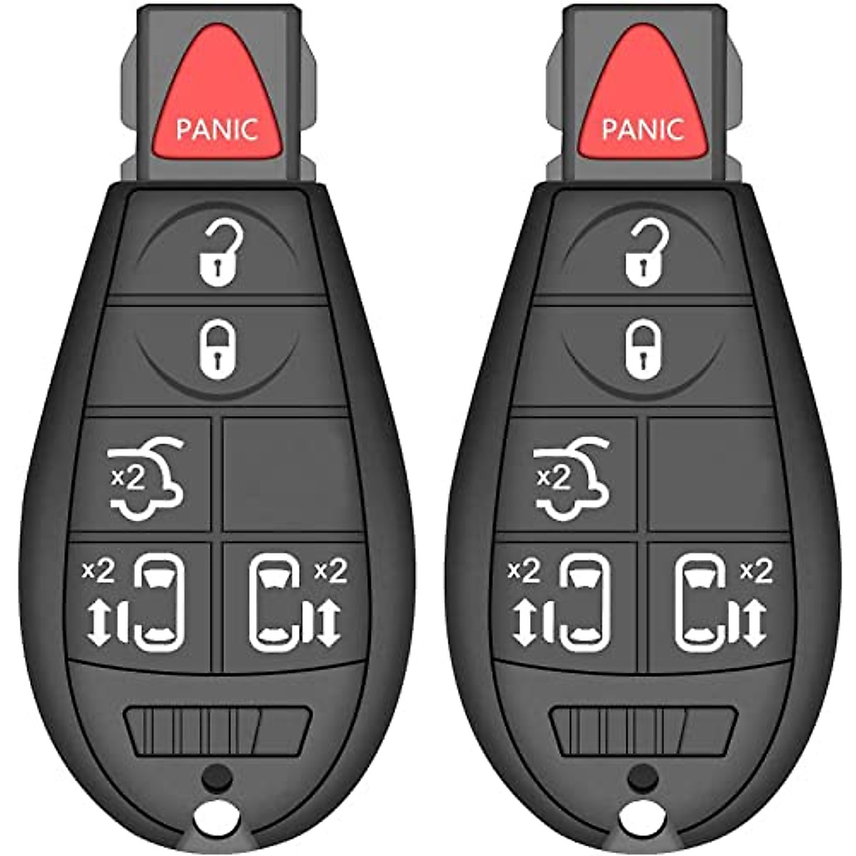 6 Button Keyless Entry Remote Car Key Fob Replacement M3N5WY783X IYZ-C01C Compatible for 2008-2014 Dodge Grand Caravan, 2008-2015 Chrysler Town & Country