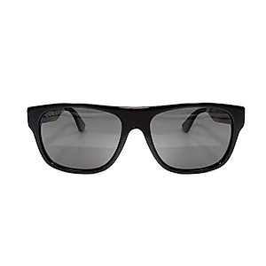 Gucci 0341 Black Web Stripe Square POLARIZED Sunglasses
