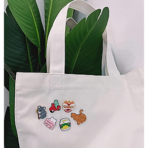 SINCCO 20 PCS Cute Enamel Backpack Pins, Funny Enamel Pins Bulk Set Cool Button Pins Aesthetic Brooch Lapel Pins Anime for Backpacks, Jackets, Hats, Kids, Girls, Gifts