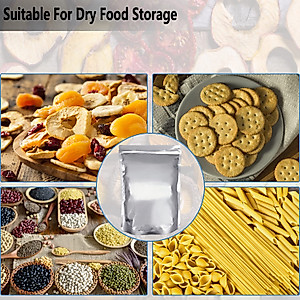 55 PCS 5 Gallon Mylar Bags For Food Storage, Mylar Bags With Oxygen Absorbers - 300CC×60, Large Aluminum Mylar Bags 5 Gallon 24"x18", 1 Gallon 10"x14", 1 Quart 10"x7"
