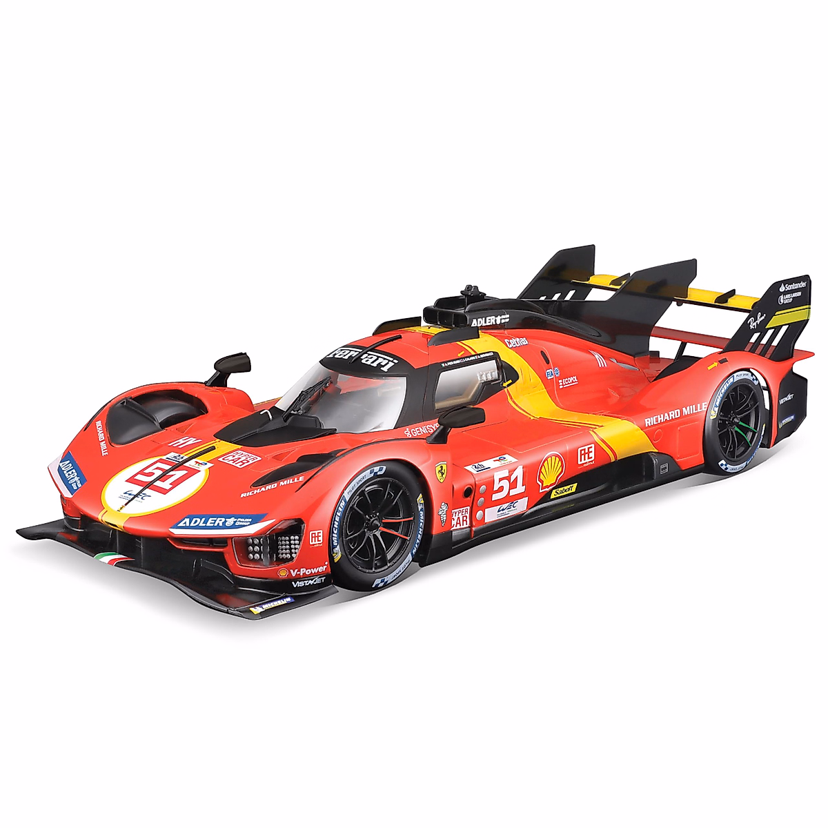 Bburago 2023 Ferrari 499P 3.0L Turbo V6 - Winner Le Mans in 1:18 Scale #18-16301