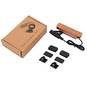 Luvay Acoustic Guitar Pickup, Passive Magnetic Microphone Transducer for Guitar, Bass with Steel Strings (Endpin Jack) - AD33