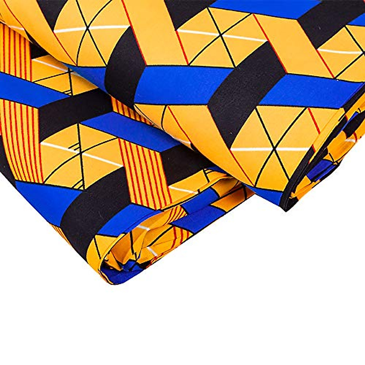 African Polyester Wax Prints Fabric Ankara Real Wax 6 Yards African Fabric for Party Dress FP6392