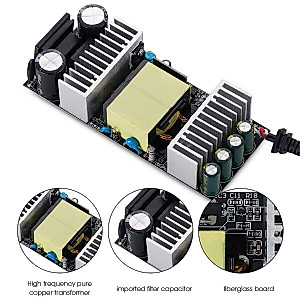 Nobsound DC 24V@6A 150W Power Supply Adapter, AC100~240V Power Brick for Amplifier