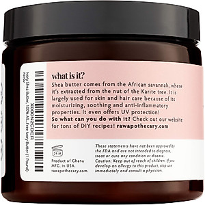 Raw Apothecary All-Natural Ivory Shea Butter (16 ounces)