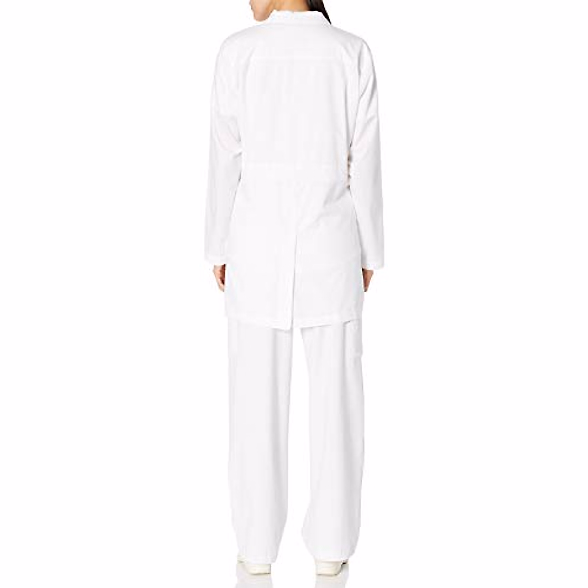 WonderWink Women's Plus-Size Basic Lab Coat Outerwear, White, 4X-Large