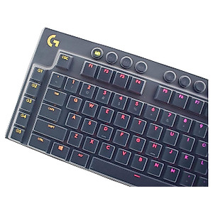 Keyboard Cover Skin for Logitech G815 RGB Mechanical Gaming Wired Keyboard, Logitech G915/G915 X Wireless Mechanical Gaming Keboard,Logitech G815 G915 Gaming Keyboard Protector-Clear