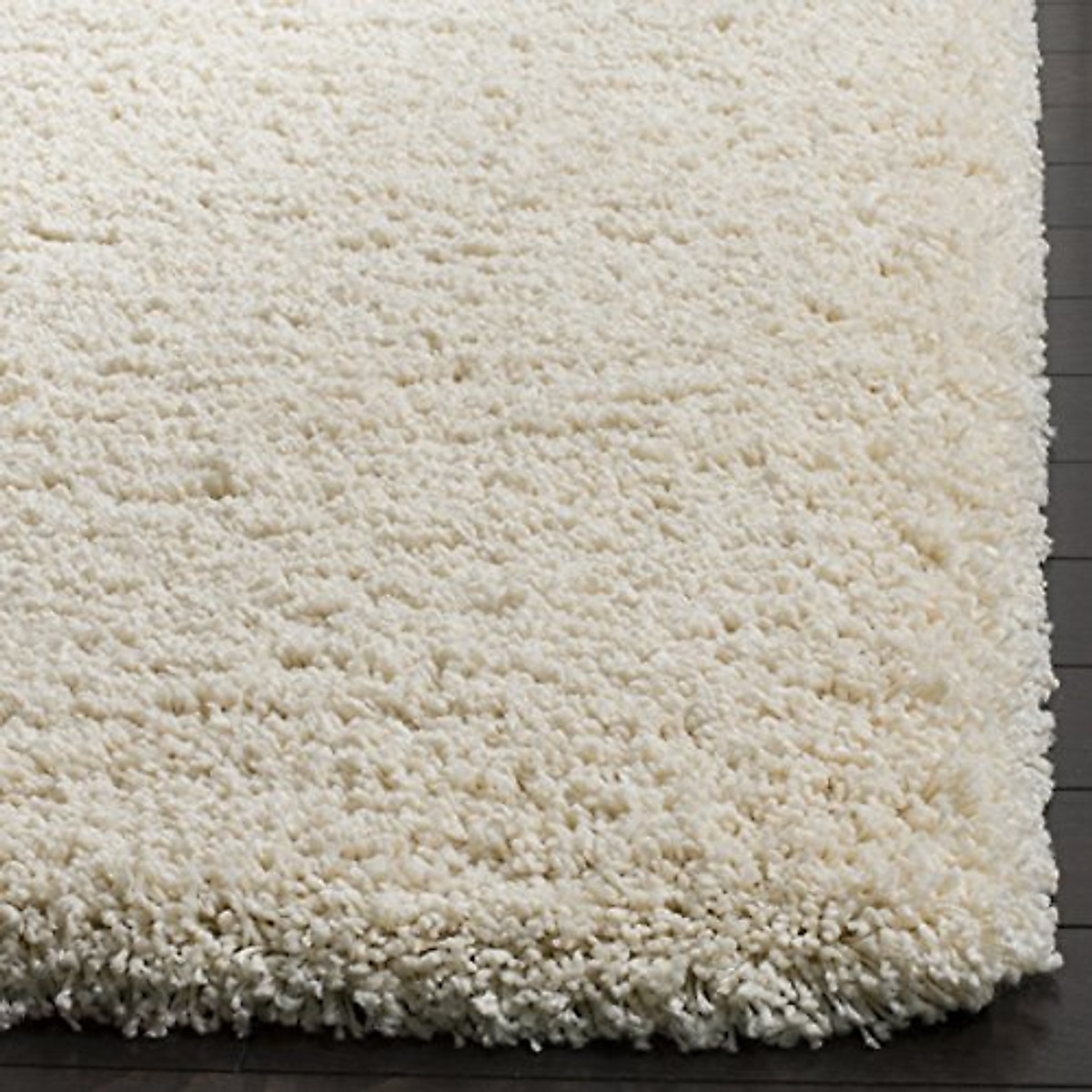 SAFAVIEH California Shag Collection Area Rug - 8' x 10', Ivory, Non-Shedding & Easy Care, 2-inch Thick Ideal for High Traffic Areas in Living Room, Bedroom (SG151-1212)