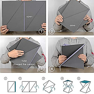 Levit8 - The flat folding portable standing desk,Sesame,Large