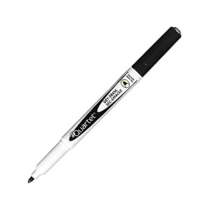 Quartet 51989692 Dry-Erase Markers, Low Odor, Fine Point, Black