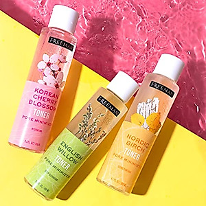 Freeman Exotic Blends Deep Cleansing English Willow Toner, Removes Makeup, Dirt, & Impurities, Clarifying Facial Toner, Pore-Minimizing, Hydrating Skincare Essential, 6.1 fl.oz./180 mL Bottle