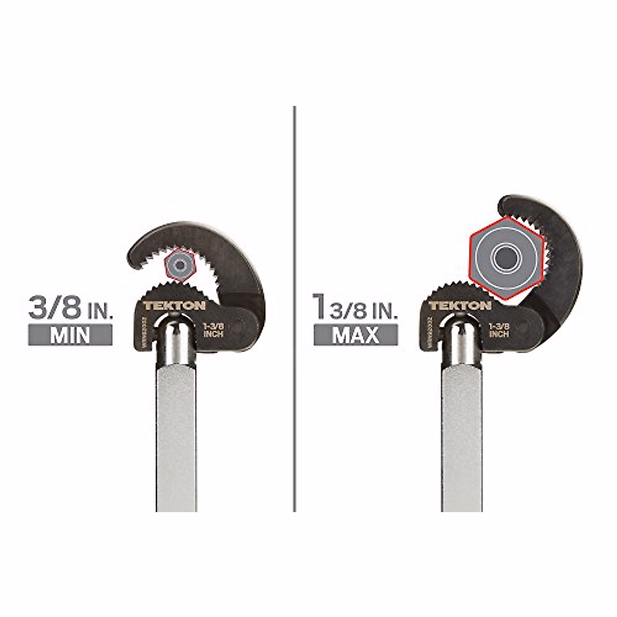 RIDGID 57003 EZ Change Plumbing Wrench Faucet Installation and Removal Tool & TEKTON 10 to 17 Inch Telescoping Basin Wrench (3/8 - 1-3/8 in.) | WRN92002