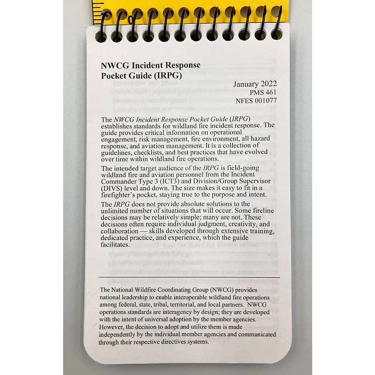NWCG Incident Response Pocket Guide (IRPG)