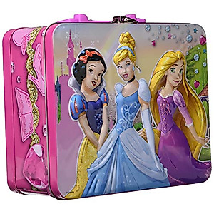 Disney Princess 48pc Puzzle Tin - Lunch Tin Box ( 7.75" x 6.50" x 3.25")