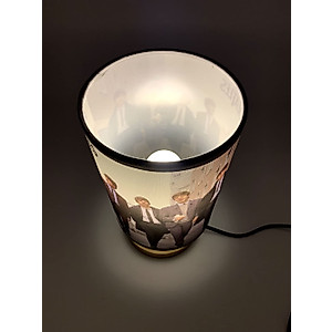 Table Lamp Bedside Night Light Beatles Wood Base Room Decoration or Great Gift Ideas