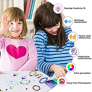 Moyofree 28 Colors Clay Beads for Bracelet Making, 6380 Pcs Flat Round Polymer Heishi Clay Beads DIY Jewelry Marking Kit for Bracelet Necklace Charm kit and Elastic Strings