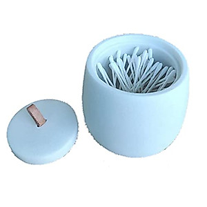 Ruoxian Bathroom Accessories Resin White Marble Finishing Water Shape soap Dispenser , Tumbler , Cotton Swab Jar New Combination Set of 3 , Bathroom Organization, Bathroom Accessory Set