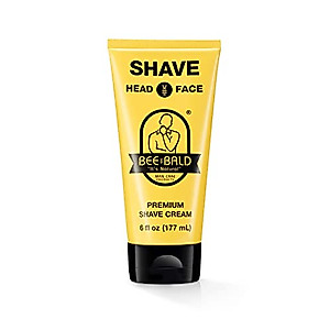 Bee Bald HEAL Post Shave Healing Balm & Bee Bald SHAVE Premium Shave Cream Bundled Together For Less!