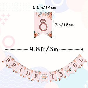 VILIFEVER Pre-Strung Bride to Be Banner for Bachelorette Bridal Shower Decorations, Bride to Be Sign for I Do Engagement Photo Backdrop Wedding Shower Decor