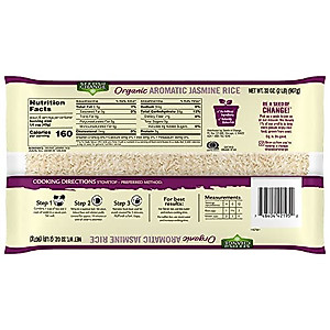 SEEDS OF CHANGE Certified Organic Jasmine Rice, Organic Food, 2 lb. bag