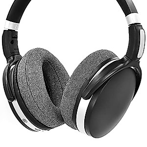 defean Replacement Gray Fabric HD4.50BT, HD4.50BTNC, HD4.40BT Memory Ear Pads Cushion Compatible with Sennheiser HD 4.50BT, HD 4.50BTNC, HD 4.40BT Bluetooth Headphones (All Fabric)