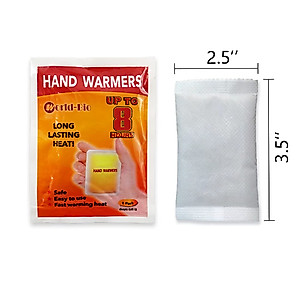 Hand Warmers Disposable, Instant for Skiing, Winter Hunting - Hot Pocket Warmer 20 Individual Count Long Lasting Safe Natural Odorless Air Activated Up to 8 Hours of Heat, white