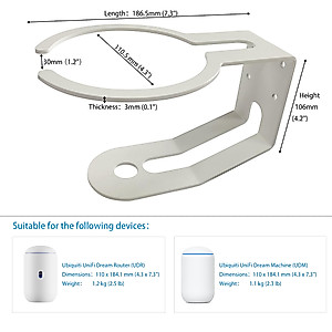 Custom Wall Mount Bracket for UniFi Dream Machine and UniFi Dream Router, ensuring Safety and Stability - 1 pcs