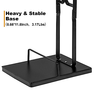 Amatic Vacuum Stand, Stable Metal Storage Bracket Holder, Compatible for Dyson V15 V12 V11 V10 V8 V7 V6 Handheld Cordless Vacuum Cleaners and Accessories, No-Drilling Standing Docking Station(Black)