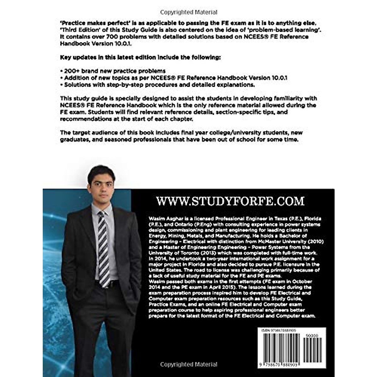 Study Guide for Fundamentals of Engineering (FE) Electrical & Computer CBT Exam: Practice over 700 solved problems with detailed solutions based on NCEES® FE Reference Handbook Version 10.0.1