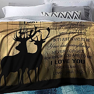 Gifts for Him Husband from Wife to My Husband Blanket, Birthday Christmas Anniversary Wedding Gifts for Husband from Wife, Soft Personalized Throw Blankets for Him Gifts Husband 60" x 80"