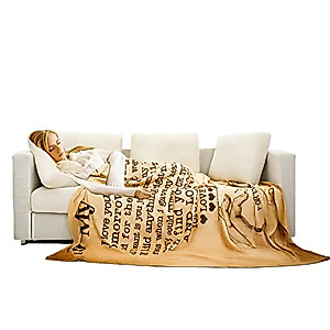 Gifts for Girlfriend to My Girlfriend Blanket Anniversary Romantic Gifts for her Best Birthday Gifts for Girlfriend from Boyfriend I Love You Gifts for Women Healing Thoughts Fleece Blanket 50"x60"