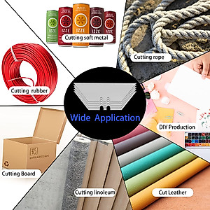 Harita 30 pcs Utility Knife Blades, SK5 Steel Box Cutter Blades with Storage Case, Standard Razor Blades for Box Cutter Utility Knife Replacement, Sharper Refilled Knife Blades