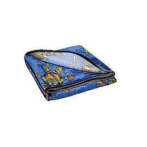 Nickelodeon Teenage Mutant Ninja Turtles Mutant Mayhem Plush Throw Blanket - Measures 40 x 50 - Super Soft Fleece Kids Bedding