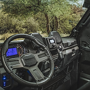 Rockford Fosgate RNGR18-STG1 Audio Kit: All-in-One Dash Housing Pre-Installed with PMX-1 Receiver and 5.25" Speakers for Select Polaris Ranger Models (2018-2022)