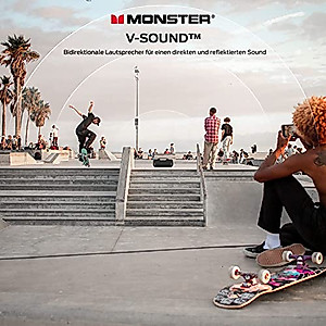 Monster Blaster 3.0 Portable Speaker, 120W Wireless Bluetooth Speaker, IPX5 Rechargeable Waterproof Bluetooth Speaker with USB Charge Out & Aux Input