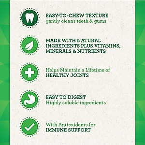 Greenies Aging Care Petite Natural Dental Care Dog Treats, 27 oz. Pack (45 Treats)