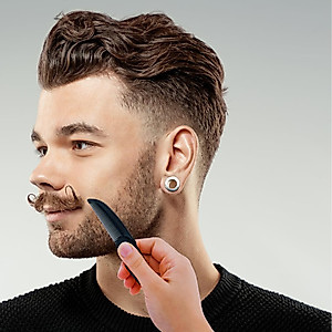 G.B.S Folding Beard Comb for Men - Handmade Keychain Mustache Comb - Portable Pocket Travel Comb for Grooming & Combing Hair, Beards and Mustaches